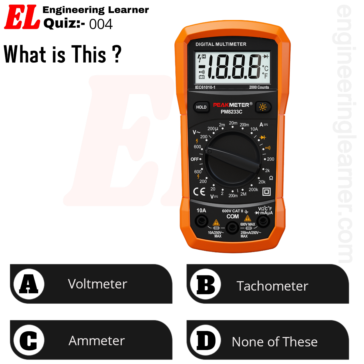 Quiz 001 to 050 - Engineering Learner